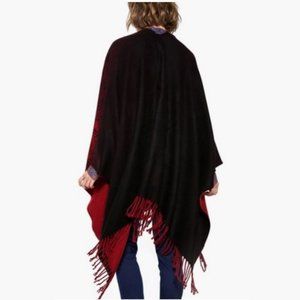 Desigual | Sweaters | Desigual Crossover Maroon Poncho | Poshmark